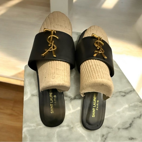 Yves Saint Laurent | Shoes | Yves Saint Laurent Ysl Sandals Size 4 ...